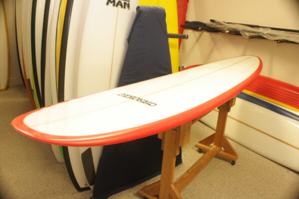 Chronic Longboard Red Rails – Hawaii Surf Factory, Custom Surfboards ...